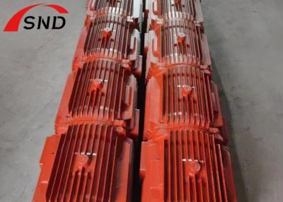 China OEM Grey  Iron Casting Parts Motor Housing HT150 GGG20 For Electric Motor Industry Red Painting for sale