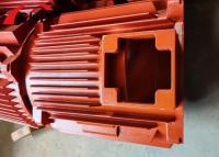 China OEM Grey  Iron Casting Parts Motor Housing HT150 GGG20 For Electric Motor Industry Red Painting for sale