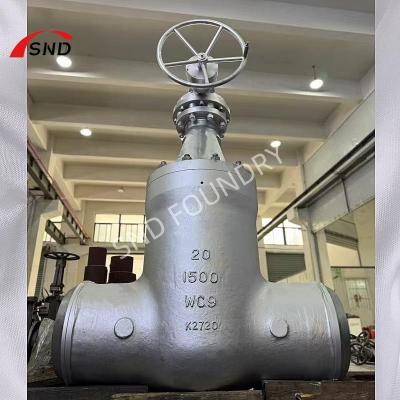 China 20 Inch 1500lb API 600 Weld Wc9 Gate Valve For High Temperature High Pressure for sale