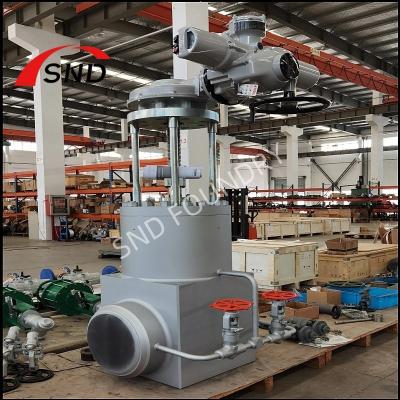 China ASTM 6 Inch 1500 LB F92 Electric Parallel Double Gate Valve For Steam Medium for sale