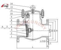 China ASME B16.34 Hastelloy Alloy Swing Check Valve CW12MW No Return Valve 150LB 4 Inch for sale
