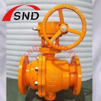 China WCB Material Turbine Driven Ball Valve for Natural Gas Pipe Coating PN16 DN150 for sale
