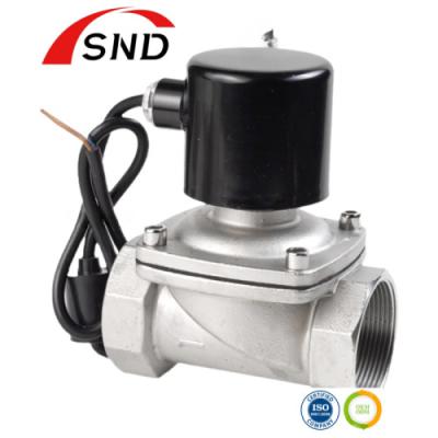 China Stainless Steel Electric Water Fluid Threaded Solenoid Valve GB/12224 for sale