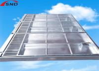 China Galvanized Heavy Duty Vehicular Steel Grating With Hinge Open For Drain Trench Cover for sale