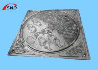 China C250 Ductile Iron Square Art Manhole Cover Size 700*865*100mm for sale