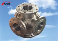 China Three-Way Ball Valve DN 100 PN16  Used To Change The Flow Direction Of Fluid for sale