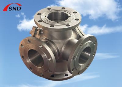 China Three-Way Ball Valve DN 100 PN16  Used To Change The Flow Direction Of Fluid for sale