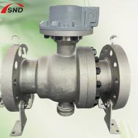 China Trunnion Ball Valve Material WCB PN100 DN150 Used To Control Fluid Media for sale