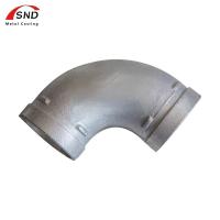 China Ductile Iron Flange Adapter Grooved Cross 90 Degree Grooved Elbow Pipe Fittings for sale
