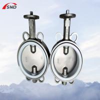 China Stainless Steel Wafer-Type Fluoropolymer-Lined Butterfly Valve for sale