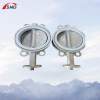 China Stainless Steel Wafer-Type Fluoropolymer-Lined Butterfly Valve for sale