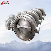 China High Temperature  Pressure WCB Flanged Metal Hard Seal Butterfly Valve for sale