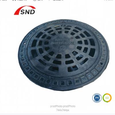 China Ductile Iron Manhole Cover Heavy-Duty EN124 D400 GGG50 Round Square for Municipal Road Sewer Anti-Theft Watertight for sale