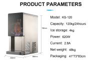 China 220V KS-120 Ice Water Machine Dispenser Refrigerator For Ice Maker 180g Filling Capacit for sale