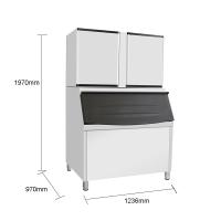 China LZ-3300 Commercial Ice Cube Makers Making 1500kg Tamuton with Refrigerant R404A 272kg for sale