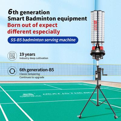 China SIBOASI B5 Badminton Shuttlecock Feeder Machine Smart Badminton Shooting Machine for Training for sale