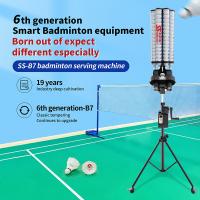 China SIBOASI B7 Badminton Shuttlecock Feeder Machine Smart Badminton Shooting Machine for Training for sale