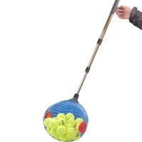 China Portable Roller Tennis Balls Picker Pickleball Pick-Up Bucket with Hook Ball Organizer Tool for Court for sale