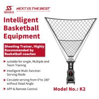 China Hot Sale SIBOASI K2 Multiple Angle Trainer Smart APP & Remote Control Automatic Basketball Shooting Throwing Machine Professional Training for sale