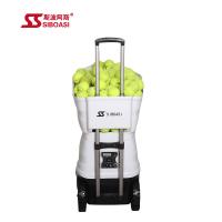 China Portable Tennis Ball Tosser Machine Top And Back Spin Adjustment for sale