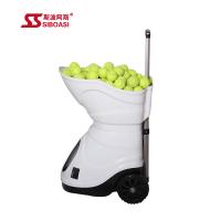 China Portable Tennis Ball Tosser Machine Top And Back Spin Adjustment for sale