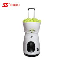 China Portable Tennis Ball Tosser Machine Top And Back Spin Adjustment for sale