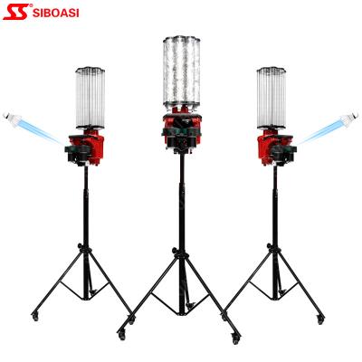 China 180 Balls Automatic Badminton Shoot Machine With Elevation Angle For Feeding Launching for sale