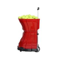 China 150 Ball Capacity Professional Tennis Ball Launcher Humanized Design for sale