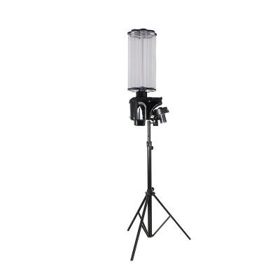 China 200 Balls Capacity Badminton Shooting Machine Feeder 33 Degrees Remote Control for sale