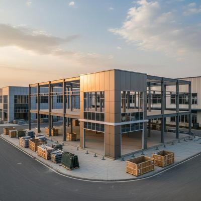 China Custom Made Steel Frame Commercial Buildings Robust Metal Construction Buildings for sale