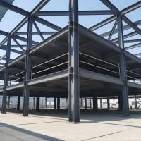 China Office Commercial Steel Building Sleek Metal Building Structures for sale