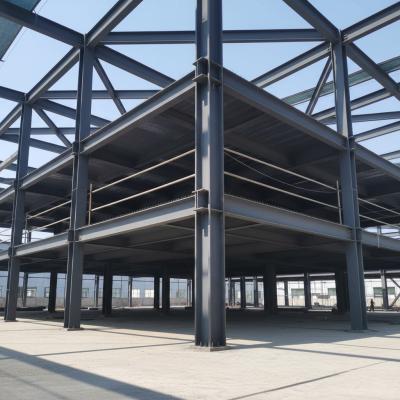 China Office Commercial Steel Building Sleek Metal Building Structures for sale