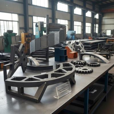China Unique Shaped Steel Building Parts Customizable Metal Building Frame Parts for sale