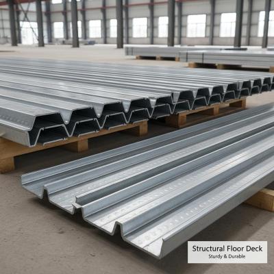 China Sturdy Structural Floor Deck Industrial Corrugated Metal Floor Decking Durable for sale