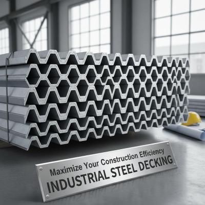 China Industrial Metal Deck Floor Slab Durable Corrugated Floor Decking Fire Resistant for sale