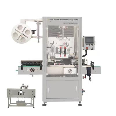 China Automatic Shrink Sleeve Label Applicator PVC Label Shrink Sleeve Labeling Machine with Steam Shrink Tunnel for Bottles for sale