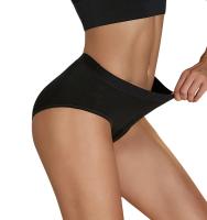 China XS-6XL Washable Leak Proof Period Underwear Bamboo Fiber Absorbent Panties Briefs for sale