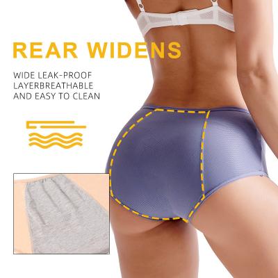 China Bamboo Viscose Fabric Leak Proof Period Underwear L-8XL Female  3 Layers for sale