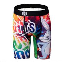 China OEM Printing Mens Boxer Shorts Trunks Breathable Polyester Training Boxer Shorts for sale