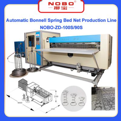 China Spring Capacity 90－100 Springs/Min Mattress Production Line Automatic for sale
