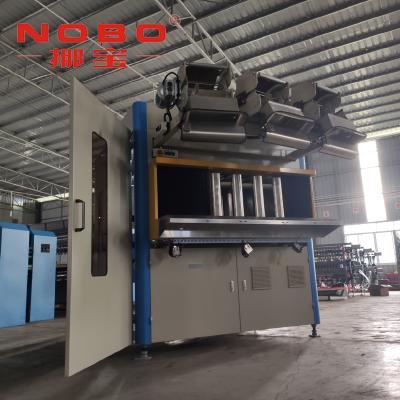 China Full Automatic Multi Zone Mattress Pocket Spring Machine 10-14 Strings/Min 37-75mm for sale