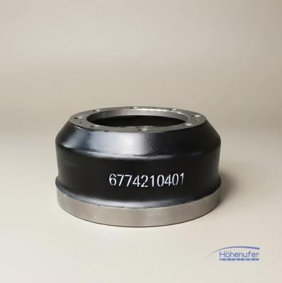 China 410x180mm Big Truck Brake Drums 6774210401 Mercedes Benz Brake Drum For Truck for sale