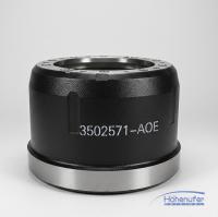 China Heavy Duty Brake Drum 3502571-AOE For FAW J6 J7 Truck Rear Axle Brake Components for sale