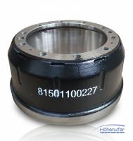 China OE 81501100227 MAN Heavy Truck Brake Drums High Precision Casting for sale