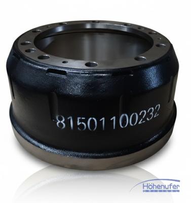 China 81501100232 Rear Brake Drum MAN Heavy Truck Brake Drums OEM Standard for sale