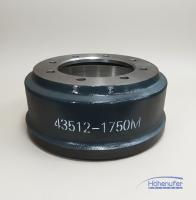 China OE 43512-1750M Isuzu Brake Drum Replacement G3000 Cast Iron Brake Drum for sale
