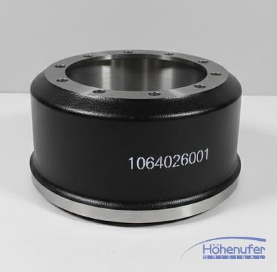 China 1064026001 Brake Drum On Truck OEM Casting Iron Brake Drums For Semi for sale