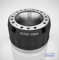 China Cast Iron 35ZS02-02075 Heavy Duty Brake Drums For Yutong & King Long Bus for sale