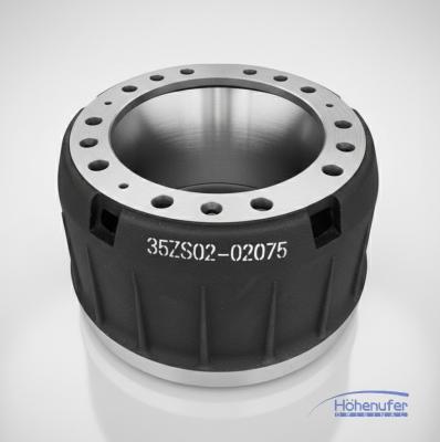 China Cast Iron 35ZS02-02075 Heavy Duty Brake Drums For Yutong & King Long Bus for sale