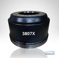 China Lightweight Full Cast Brake Drum 3807X 16.5x8.6